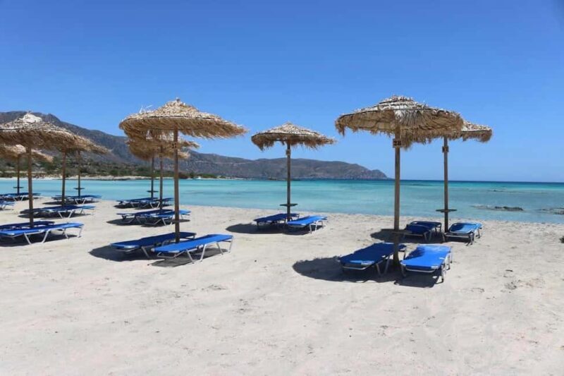 From Chania: Elafonisi Pink Sand Beach Day Trip w/ Elos Stop - Arriving at Elafonisi: Walking and Beach Time