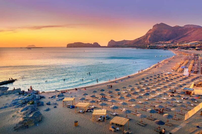 From Chania: Falassarna Sunset Escape! Free Sunbeds ! - Key Points