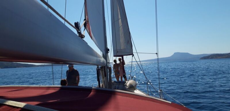 From Chania: Fully Private Sailing Cruise with Meal & Drinks - Detailed Breakdown of the Itinerary