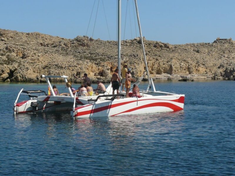 From Fornells: Half-Day Menorca Catamaran Trip w/ Snorkeling - Key Points
