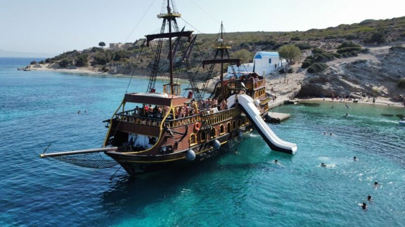 From Kos: 3-Island Pirate Cruise with Lunch and Waterslide - Water Fun and Activities