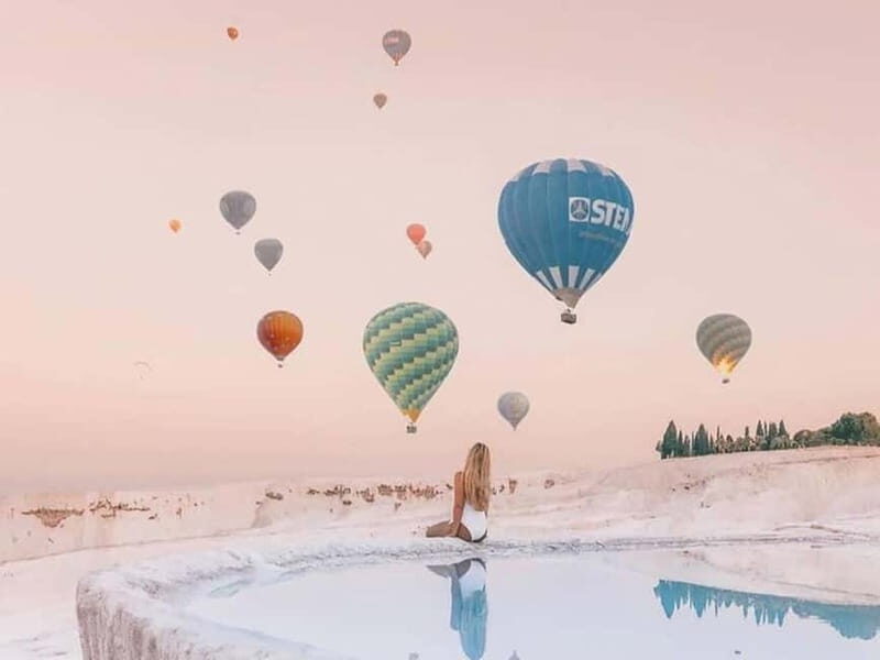 From Kusadas: Pamukkale Day Trip w/Balloon Flight & Lunch - What to Expect from the Tour