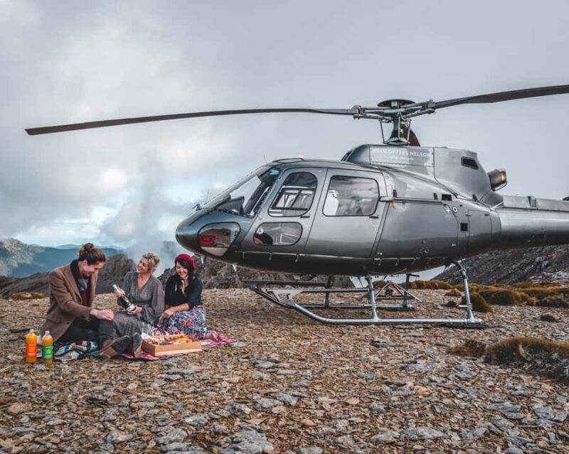 From Nelson: Scenic Helicopter Ride and Mountain Picnic - Key Points