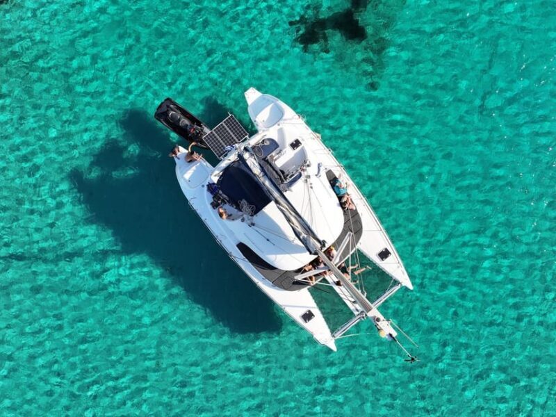 From Ornos: Mykonos Delos Catamaran Cruise with Meal & SUP - Active & Leisurely Options