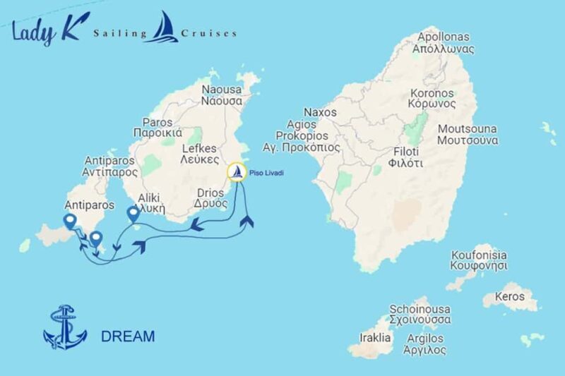 From Paros: Private Sailing Cruise with Lunch and Snorkeling - The Itinerary in Detail  