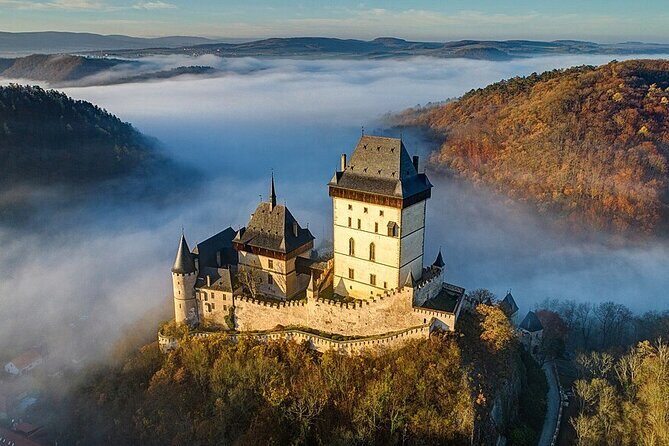 From Prague: Small-Group Karlstejn Castle & Koneprusy Caves Trip - The Itinerary: What You Can Expect