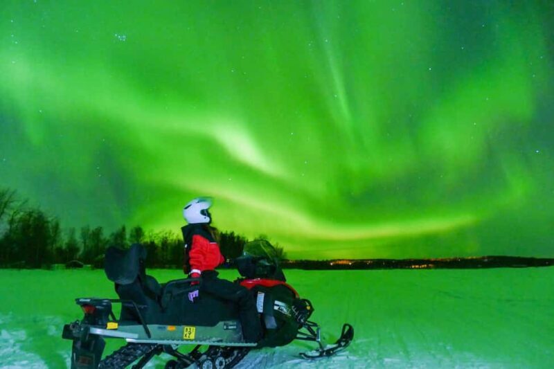 From Rovaniemi: Searching Aurora with Snowmobile - Scenic Arctic Trails and Remote Locations