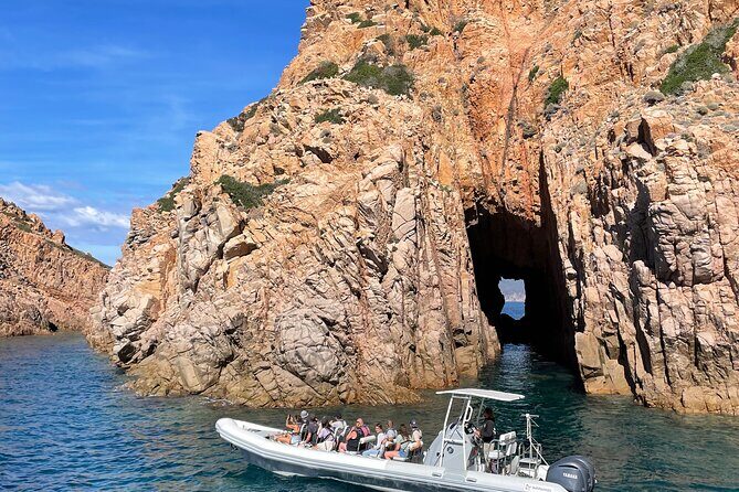 From Sagone/Cargèse: Sunset Aperitif Calanques de Piana Swimming - Key Points
