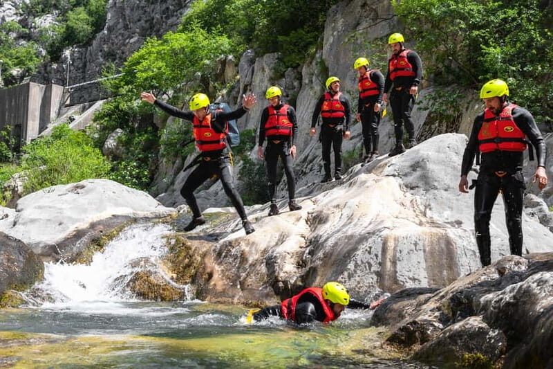 From Split/estanovac: Canyoning on Cetina River - Key Points