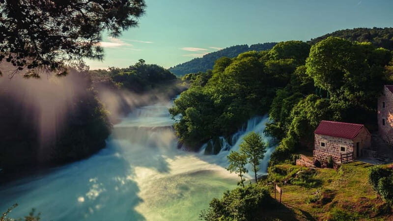 From Split: Krka Waterfalls with Riverboat Ride & swimm stop - Key Points