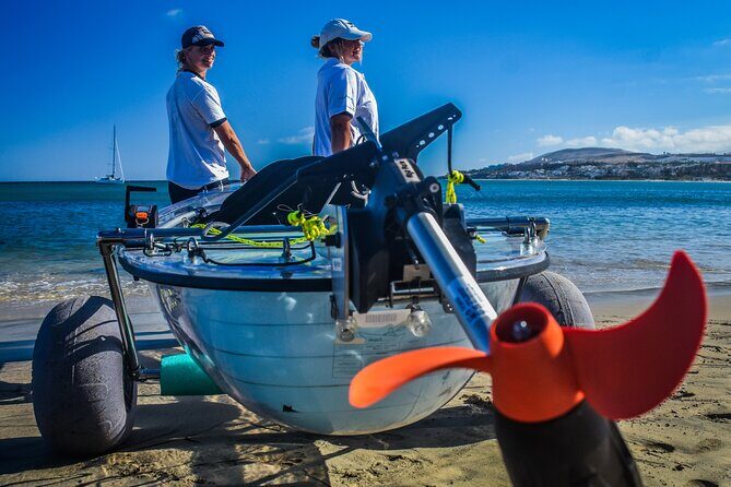 Fuerteventura Transparent Electric Kayaks with Guide - The Stops and Highlights 
