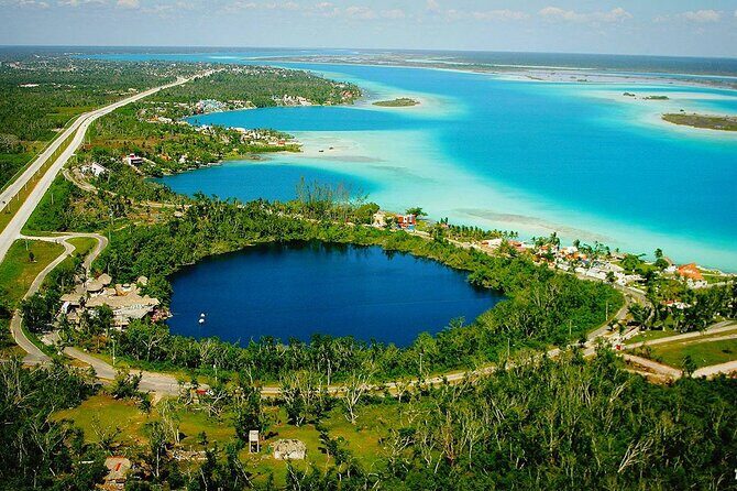Full-Day Lagoon of Seven Colors at Bacalar from Tulum City - Cenote Azul: A Refreshing Swim