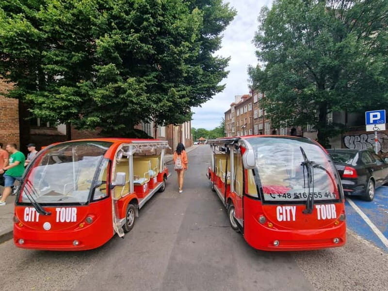 Gdansk: PRIVATE Alcotour City Tour Sightseeing Golf Cart - Key Points  