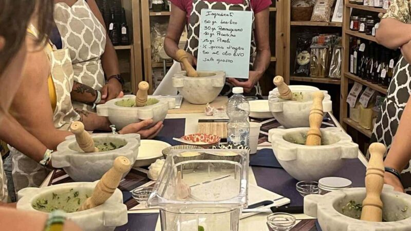 Genoa: Pesto Masterclass with Tasting and Wine - Key Points