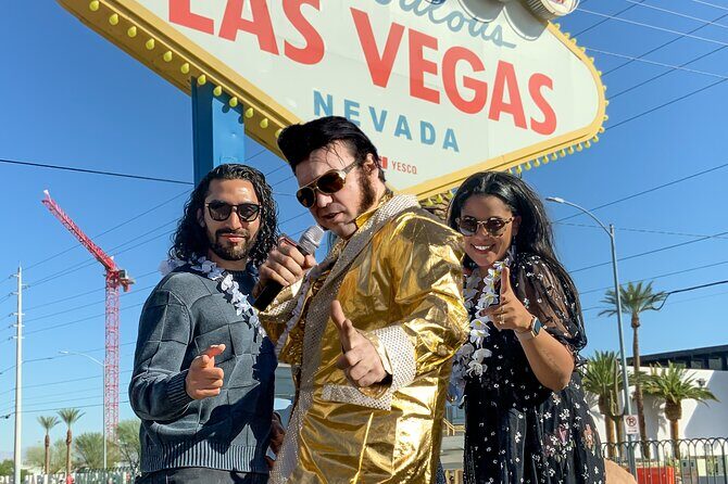 Gold Elvis Wedding or Vow Renewal at Las Vegas Sign - The Booking & Cancellation Policy