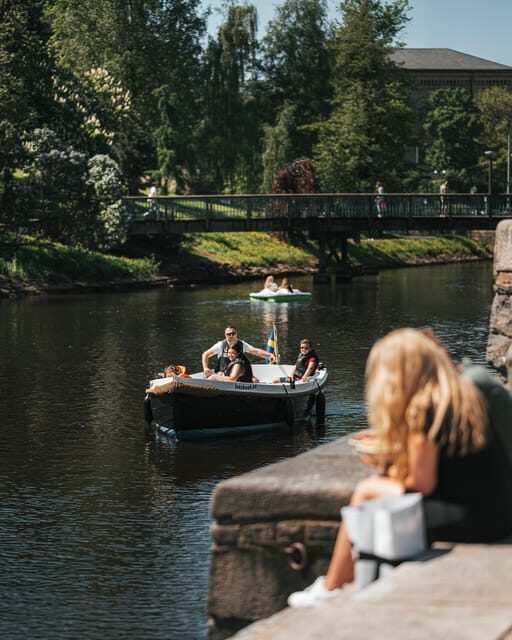 Gothenburg city center: Electric selfdrive boat tour - Key Points