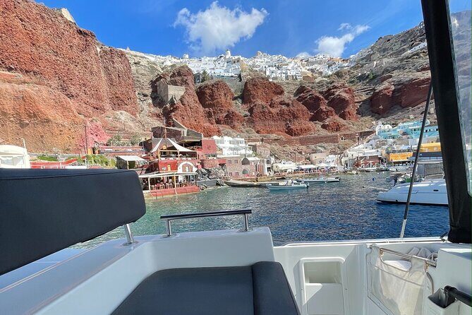 Half Day Premium Catamaran Cruise in Santorini including Oia - The Sum Up