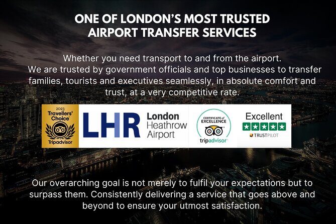 Heathrow Airport - To & From Central London - Meet & Greet - Key Points