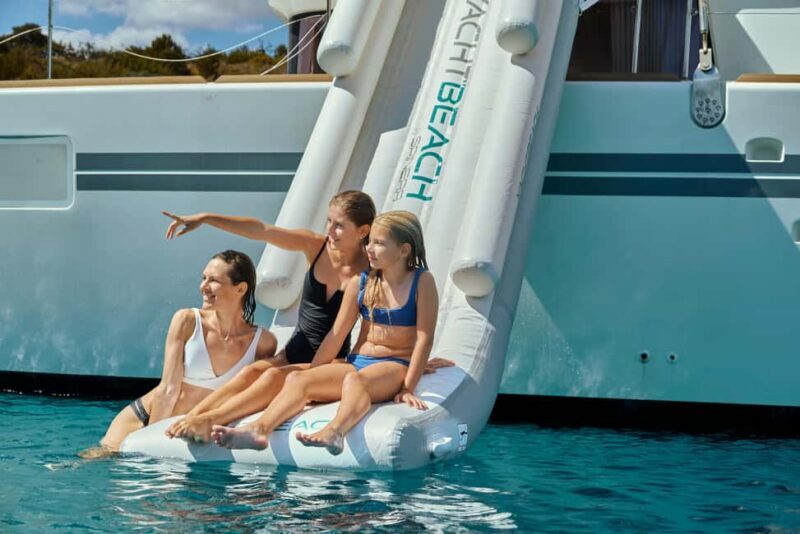 Heraklion:Dia Island Catamaran Cruise with Lunch, Water Toys - Key Points