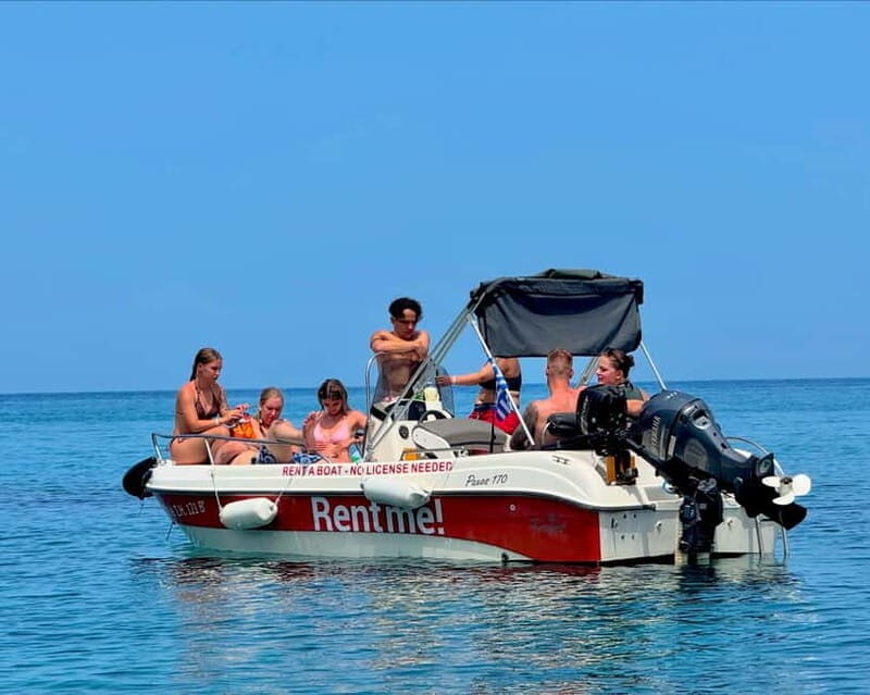 Hersonissos: Private Motorboat Rental - No License Required - In The Sum Up