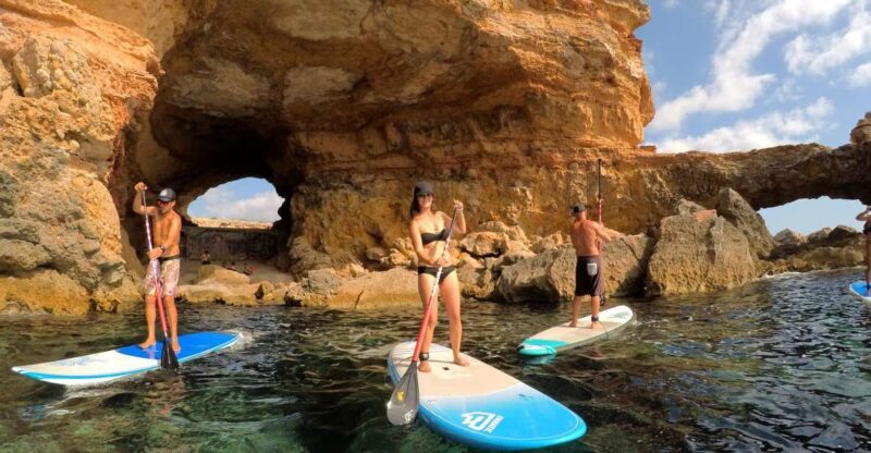 Ibiza: SUP & Snorkel Boat Tour with Caves, Drinks & Photos - Key Points