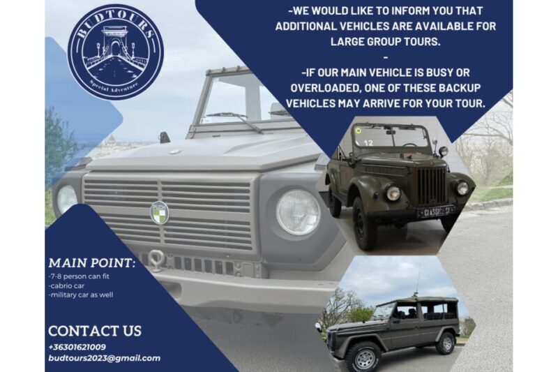 Iconic Budapest tour with Classic Russian Jeep and G-Wagon - FAQs