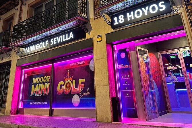 Indoor 18-Hole UV Glow Minigolf Adventure in the Heart of Seville - Indoor 18-Hole UV Glow Minigolf Adventure in the Heart of Seville