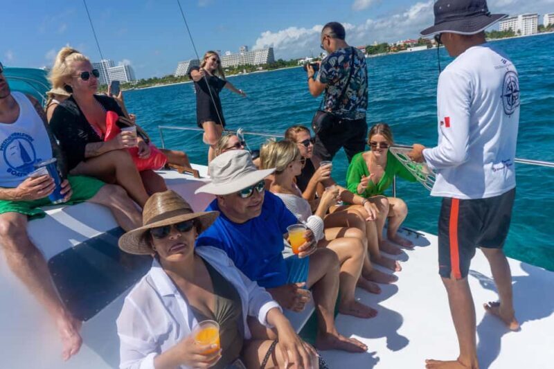 Isla Mujeres Catamaran Tour with Snorkeling & Open bar - Key Points