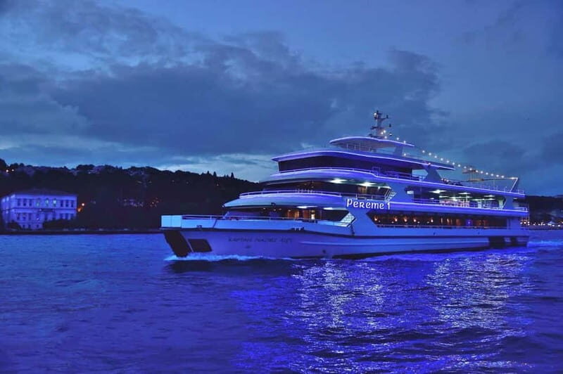 Istanbul: Bosphorus Dinner Cruise with Turkish Night Show - Dining on Deck