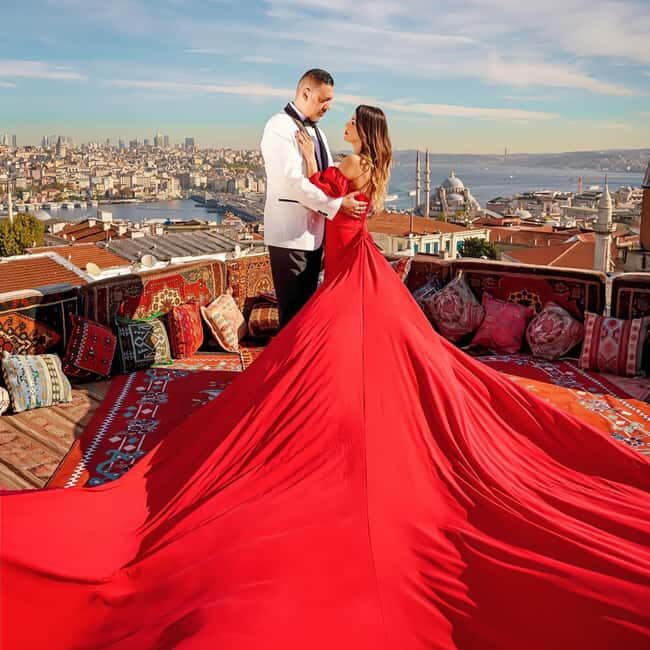 Istanbul: Flying Dress Photoshoot at Rooftop Terrace - Breakdown of the Experience