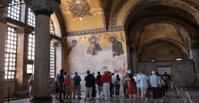 Istanbul: Hagia Sophia & Basilica Cistern Tour with Tickets - Learning the History