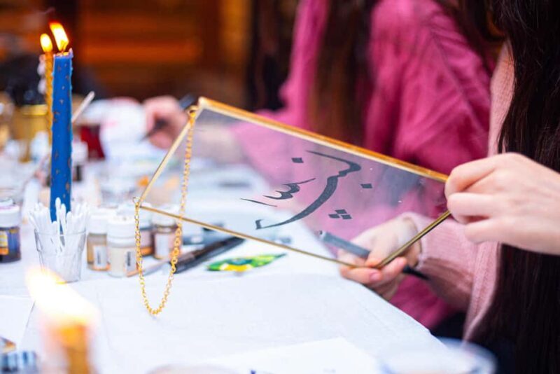 Istanbul: Turkish Calligraphy Workshop & Brass Framed Glass - FAQ
