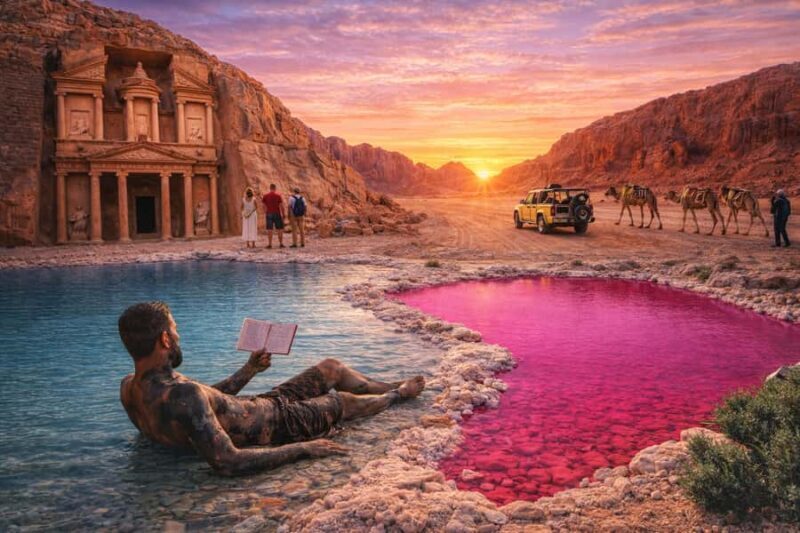 Jordan Private 2-Day: Petra, Wadi Rum, Pink Lake & Dead Sea - Detailed Breakdown of the Itinerary
