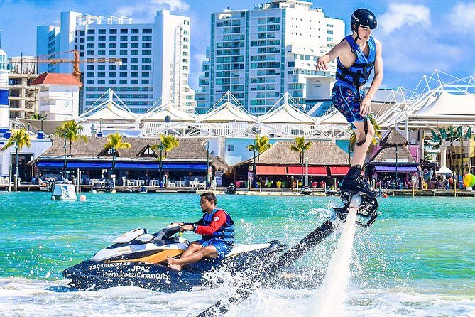 Jump in the air like a dolphin with the Flyboard extreme activity in Cancun - An In-Depth Look at the Flyboard Experience in Cancun