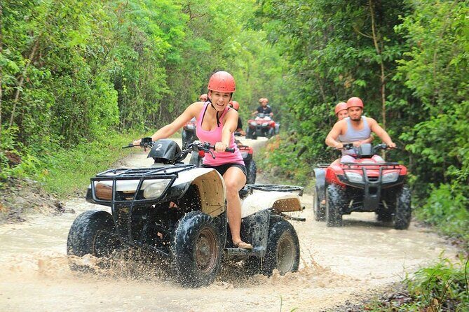 Jungle Adventure! ATV's (shared), Ziplining and Cenote Cancun & Playa Del Carmen - The Ecological Park and 4x4 Adventure  
