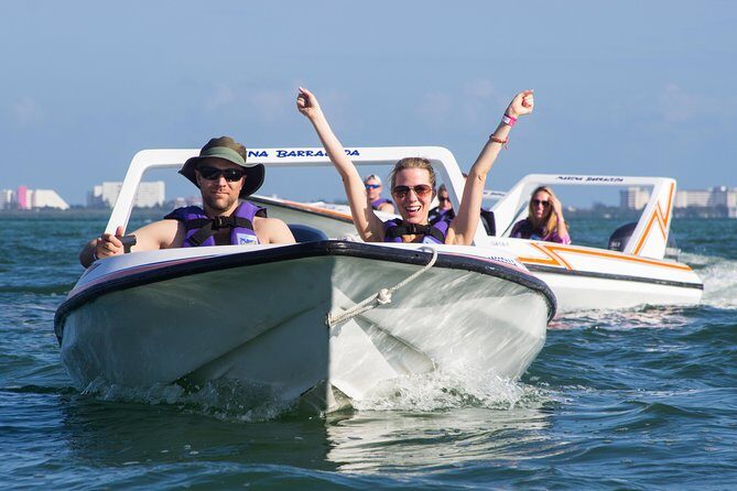 Jungle Tour In Cancun, drive a speedboat through the lagoon with your companion - Key Points