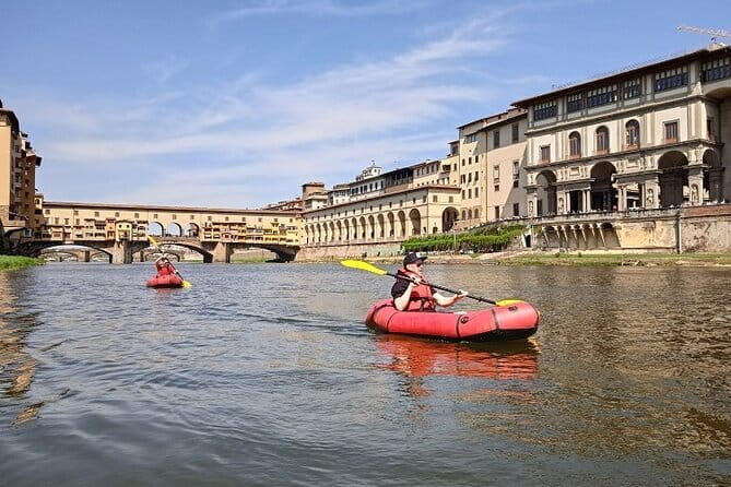 Kayaking on the Arno River in Florence under the Pontevecchio Arcade - The Sum Up
