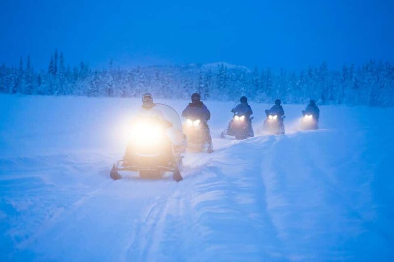Kiruna: Northern Lights Snowmobile Tour with Dinner - Key Points