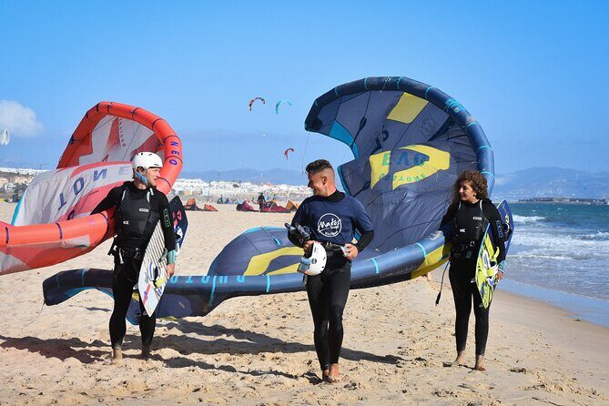 Kitesurfing lessons in Tarifa  Semi-private for all levels - Key Points