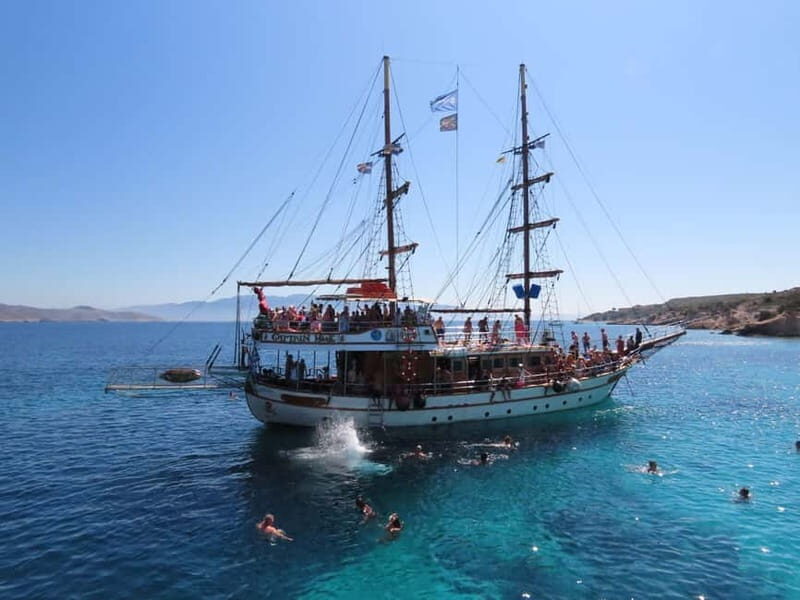 Kos : 3-Island Wooden Ship Cruise w/ Lunch on Captain Hook - FAQ