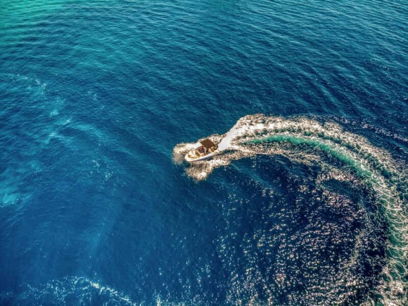 Kotor: Blue cave speedboat tour for a lifetime memories - Visiting Our Lady of the Rocks