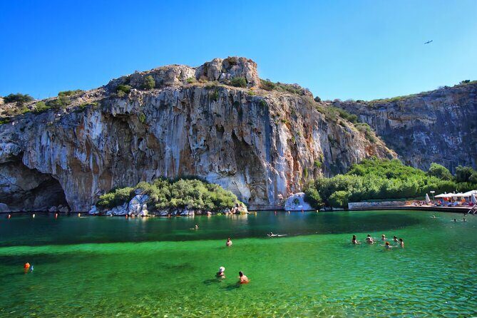 Lake Vouliagmeni Thermal Spa And Temple Of Poseidon Tour - Key Points