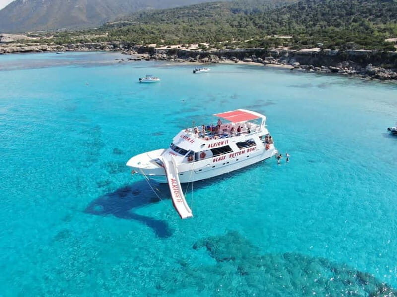 Latchi: Blue Lagoon Glass Bottom Boat Cruise with Drinks - Key Points