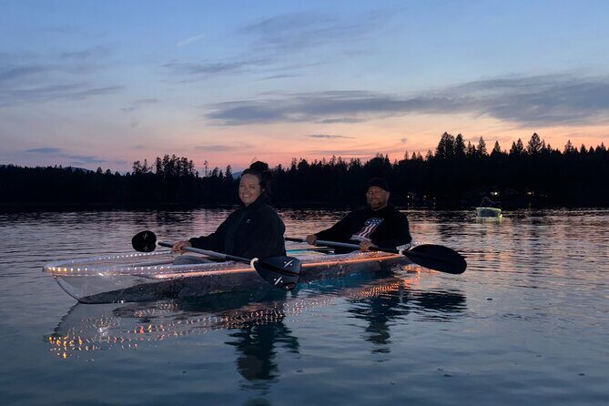LED Illuminated Sunset Clear Kayak Tour //Kalispell, MT// - The Sum Up
