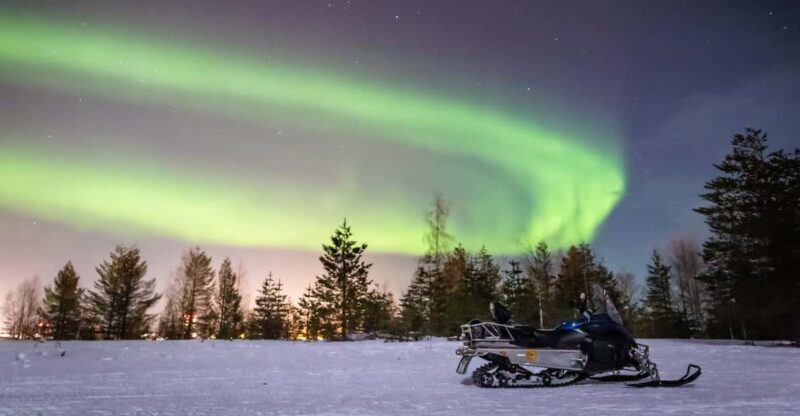 Levi: Snowmobile Northern Lights Hunting Trip - Snowmobiling Through the Night