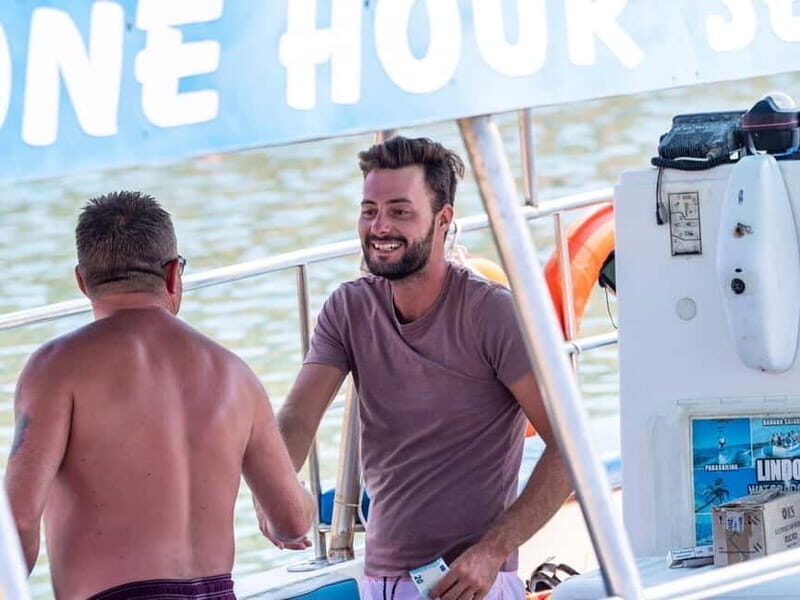 Lindos: 1.5 Hour Glass-Bottom Boat Cruise with Swim Stops - The Experience in Detail