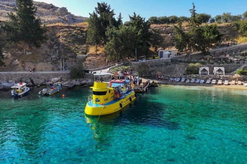 Lindos: 3Hour Hippo Submarine with Swim Stop at Navarone Bay - What You Can Expect from the Tour