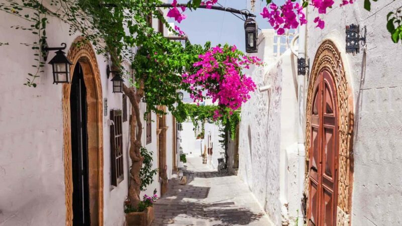 Lindos evening from Kalithea, Faliraki, Afandou, or Kolymbia - Key Points