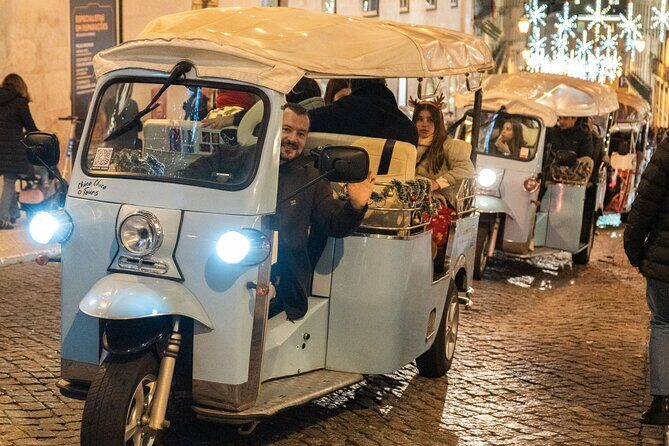 Lisbon Christmas Lights Tuk-Tuk Tour with Local Guide - Key Points
