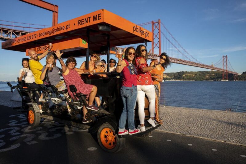 Lisbon: Fun Beer Bike by the Seafront - Key Points